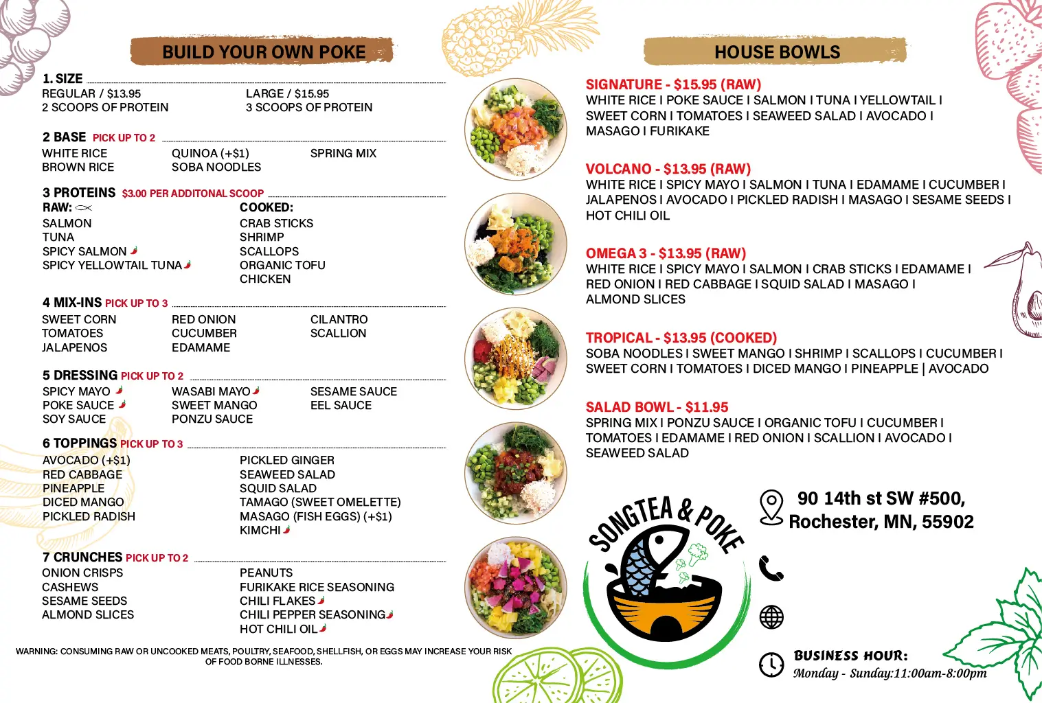 Songtea & Poke | Online Order | Rochester | MN